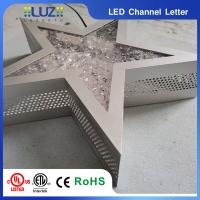 China Custom Frontlit Sparkling Acrylic & Perforated Stainless Steel LED Channel Letter Sign for sale