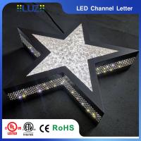 China Custom Frontlit Sparkling Acrylic & Perforated Stainless Steel LED Channel Letter Sign for sale