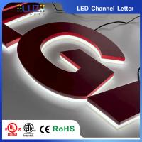 China Solid Face Edge-Lit Acrylic 3D LED Letters for Outdoor & Indoor Storefront Signs for sale