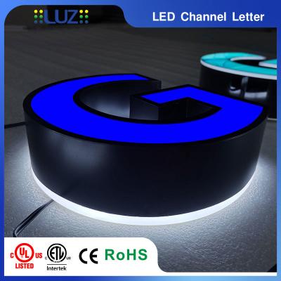China UL Listed 3D Frontlit and Halo Backlit LED Channel Letters for Business for sale