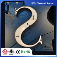 China Custom 3D Halo Lit Channel Letters, Matte Black Aluminum Backlit LED Sign for Outdoor Business Storefront for sale