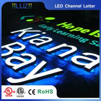 China Outdoor 3D Face-Lit & Halo-Lit Channel Letter Signs with Raceway Mount | Custom Commercial Signage for sale
