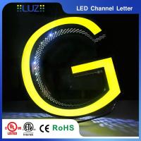 China Custom Perforated Edge LED Channel Letters | Front & Side Lit Illuminated Signage for sale