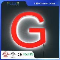 China Custom Halo-Lit LED Channel Letters | 3D Reverse Backlit Acrylic Signage for sale