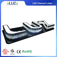 China Sparkle Edge LED Channel Letter Signs, Perforated Return Face-Lit 3D Metal Signage for sale