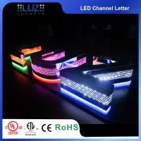 China Sparkle Edge LED Channel Letter Signs, Perforated Return Face-Lit 3D Metal Signage for sale