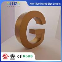 China Custom 3D Fabricated Stainless Steel Sign Letters | Non-Lit Metal Lettering for sale