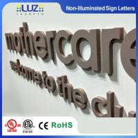 China Custom 3D Fabricated Stainless Steel Sign Letters | Non-Lit Metal Lettering for sale