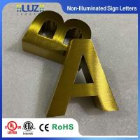 China Custom 3D Fabricated Stainless Steel Sign Letters | Non-Lit Metal Lettering for sale
