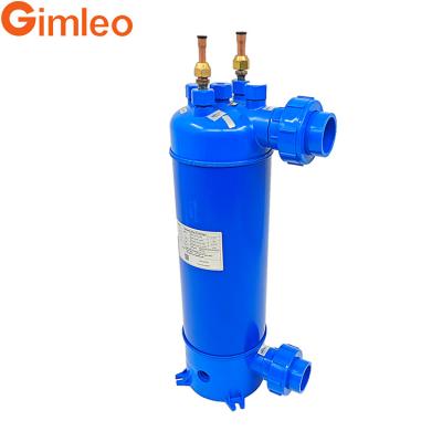 China Industrial Grade Chiller Heat Exchanger Gimleo With Screwed Titanium Tube And PVC Shell MHTA-5 for sale