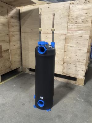 China Gimleo Titanium TA1 Inner Tuber Material Titanium Heat Exchanger MHTA-0.75(NZ) Liquid Flow Rate 0.5m3h Durable Corrosion Resistant Heat Transfer Solution for sale