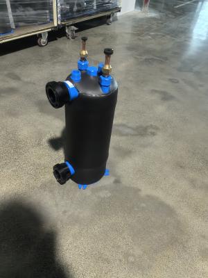China 2 Inch Water Connection Titanium Refrigeration Heat Exchanger ETA-5 Ensuring Outlet Temp 7C for Industrial Cooling for sale