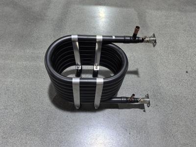 China Maximum Working Pressure 5.2MPa coaxial heat exchanger compatible with refrigerants R22 R134a R407c and R410a thermal transfer solution for sale