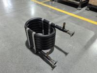China R134a Refrigerant Type Coaxial Heat Exchanger Featuring Spray Black Antirust Paint and Water Pressure 1.0Mpa Ideal for HVAC Systems for sale