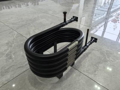 China SPHC Steel Tube HVAC coaxiale heat exchanger featuring spiral twisting construction designed for heat transfer applications for sale