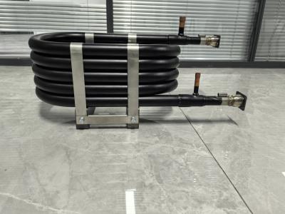China Stainless Steel Inner Tube Coaxial Heat Exchanger with 6 to 36KW Heating Capacity and Spiral Twisting Tube Construction for sale