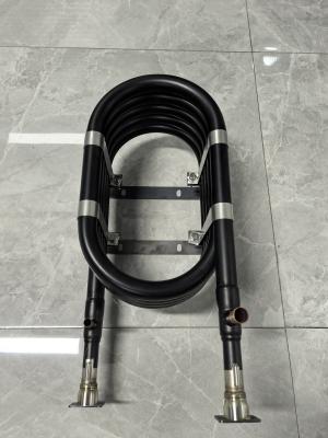 China Stainless Steel Outer Tube Coaxial Heat Exchanger with Titanium Inner Tube and Spiral Twisting Tube Construction for sale