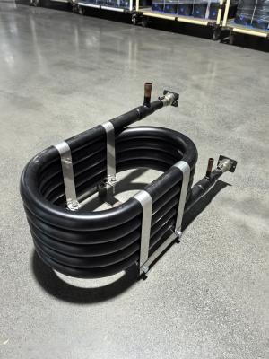 China High Efficiency Coaxial Heat Exchanger with 4.2MPA Max Pressure and Stainless Steel Copper Titanium Options for sale