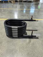 China 6 to 72 KW Capacity Coaxial Heat Exchanger with Stainless Steel Copper Titanium Inner Tube and High Thermal Efficiency for sale