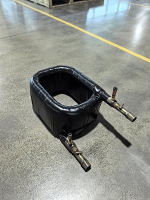 China Coaxial Heat Exchanger with 9.52mm Refrigerant Outlet 1.0Mpa Water Side Pressure and Durable Construction for Long Term Operation for sale