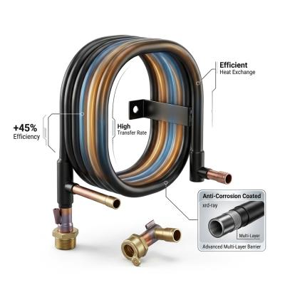 China Energy Saving Low Maintenance Coaxial Heat Exchanger for sale