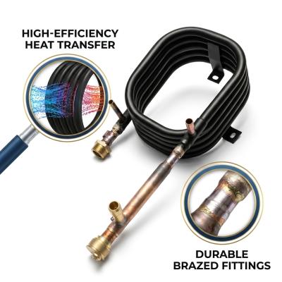 China Anti-Corrosion Low Maintenance Coaxial Heat Exchanger for HVAC Refrigeration System for sale