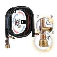 China 4.2MPa Refrigerant Pressure Coaxial Heat Exchanger with 1.0MPa Water Side for sale