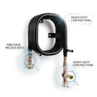 China Low Maintenance Tube Coaxial Heat Exchanger Rated 4.2MPa Refrigerant for sale
