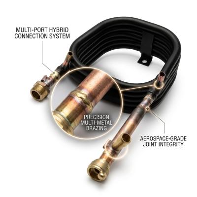 China HVAC Coaxial Tube-in-Tube Heat Exchanger with 4.2MPa Refrigerant Pressure 1.0MPa Water Pressure for sale
