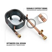 China Low Maintenance Coaxial Heat Exchanger 4.2Mpa Refrigerant Side 1.0Mpa Water Side Pressure for sale
