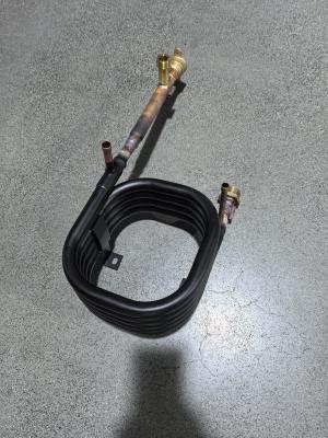 China Flanged HVAC Coaxial Heat Exchanger with Spiral Twisting Construction and 140 mm Width for Superior Heat Transfer for sale