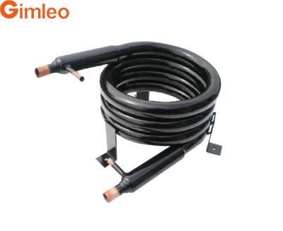 China Coaxial Coil Heat Exchanger Miniwatt Model Z18 Made of Durable Copper for Refrigerant Pumps for sale