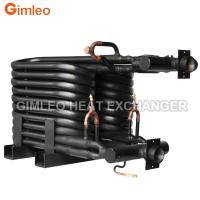 China 20HP 70KW 240000 BTU CONDENSER EVAPORATOR TUBE in TUBE HEAT EXCHANGER COAXIAL HEAT EXCHANGER for HVACR for sale