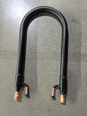 China Refrigerant side max pressure 4.2MPA Tube In Tube Heat Exchanger with temperature range minus 50 degrees Celsius to 150 degrees Celsius and outer tube thickness 1.0mm for sale