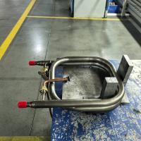 China Titanium TA1 Tube In Tube Heat Exchanger with 1.0mm Outer Tube Thickness and 4.2MPA Refrigerant Side Max Pressure for HVAC and Industrial Cooling for sale