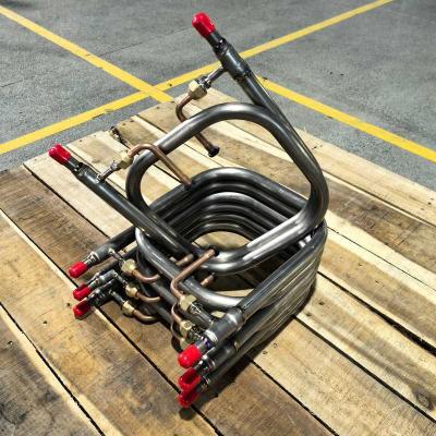 China R134A Refrigerant Type Coil Tube Heat Exchanger  for Vertical Or Horizontal Installation for sale