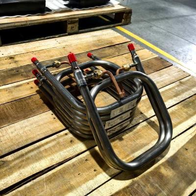 China Titanium TA1 Inner Tube Coaxial Heat Exchanger with Double Tube Structure for Industrial Applications for sale