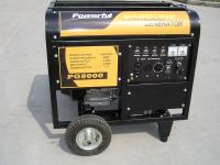 China 3 Phase Open Type Copper Wire 15HP Home Gasoline Generator With Handles And Wheels for sale