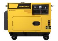 China Silent Small Portable Diesel Generator with 4-stroke , air-cooled , single-cylinder engine for sale