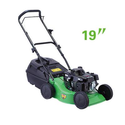 China Small size 19 Inch Hand push gasoline garden grass lawn mower  equipment for sale