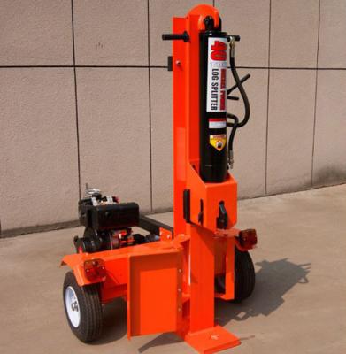 China Horizontal and vertical 42 ton hydraulic wood log splitter, gasoline log wood splitter, firewood log splitter for sale