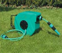 China Plastic retractable garden hose reels 10m/15m/20m/30m , garden hose retractable reel for sale
