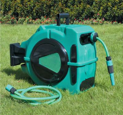 China 20m Mounting Bracket Rewind Winding Retractable Water Hose Reel FOR Garage for sale