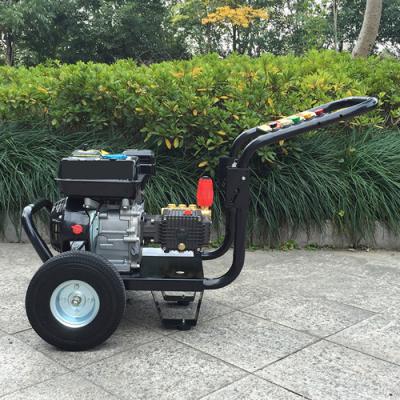 China 9hp 4 Stroke plunger pump gasoline high pressure washer / hot , cold water pressure washer for sale