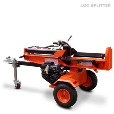 China Horizontal Firewood log splitter 22 Ton gasoline engine 6.5HP four strokes for sale