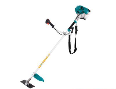 China 2 Stroke gasoline grass trimmer / petrol grass cutting machine with Straight Metal Blade for sale
