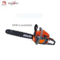 China 2 Stroke Small Gas Chainsaw / Single Cylinder Gas Pole Chain Saw 62cc for sale