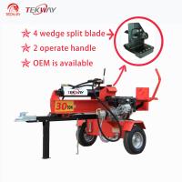 China 40T Wood Log Splitter Wood Splitting Machine 610mm Length 15Hp Engine of Honda B&S Kohler Loncin for sale