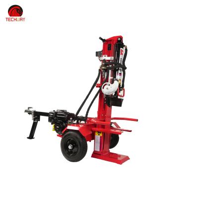 China 22 Ton Firewood Cutter Wood Splitter Machine 610mm 24 Inch Cylinder 6.5HP for sale