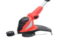 China Red Electric Hand Held Grass Cutter Portable 550w Grass Trimmer for sale